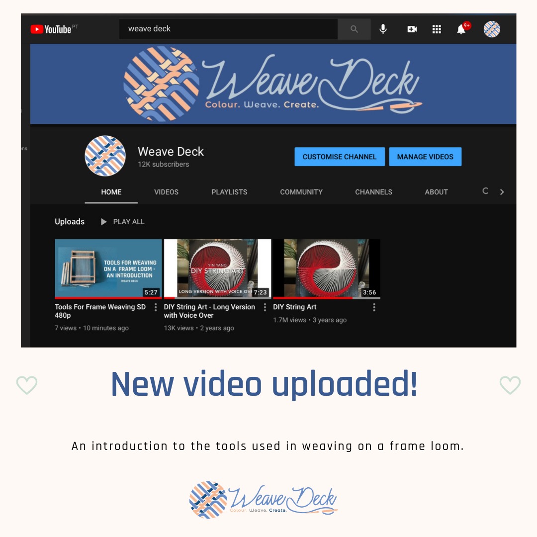 Basic Tools for Weaving on a Frame Loom - Weave Deck